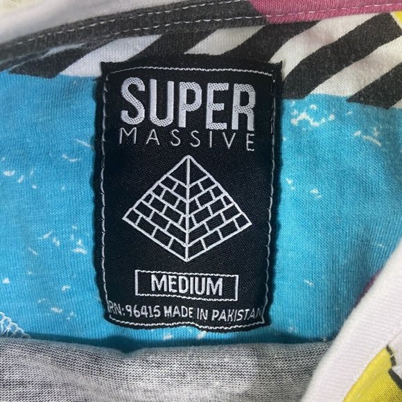Shirts | Super Massive Shirt Adult Medium Abstract Shapes Dots Retro 9s ...